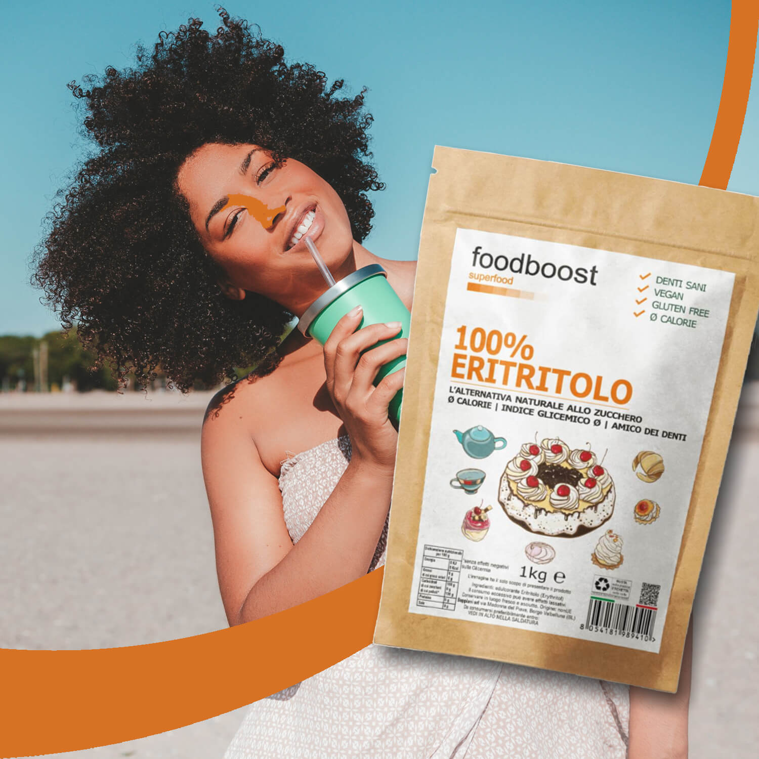 foodboost eritritolo italiano - integratori per lo sport - proteine